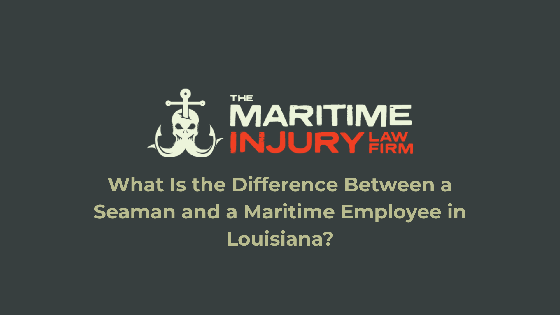 What's the difference between seaman and maritime employee?